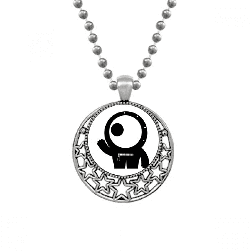 Universe Alien Monster Cyclops Alien Necklaces Pendant Retro Moon Stars ...