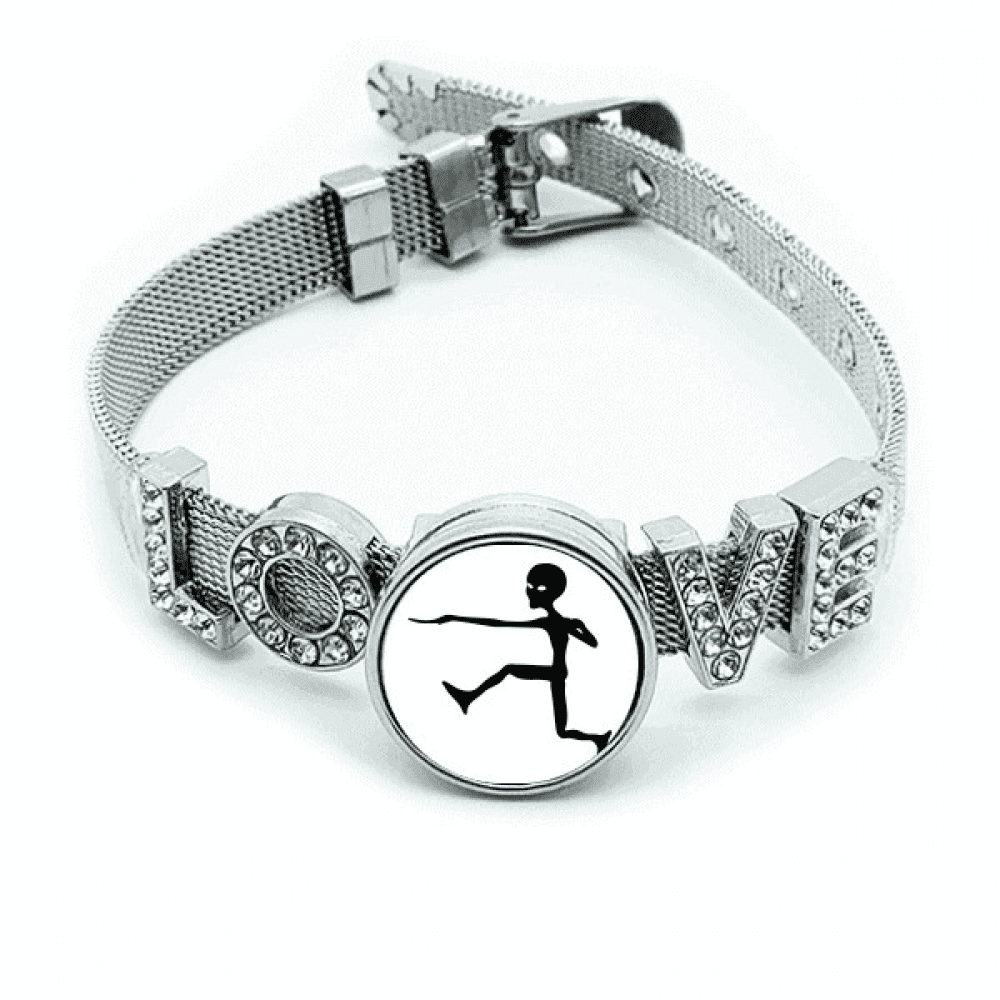 Universe Alien Monster Jumping Alien Bracelet Wristband Crystal Love ...
