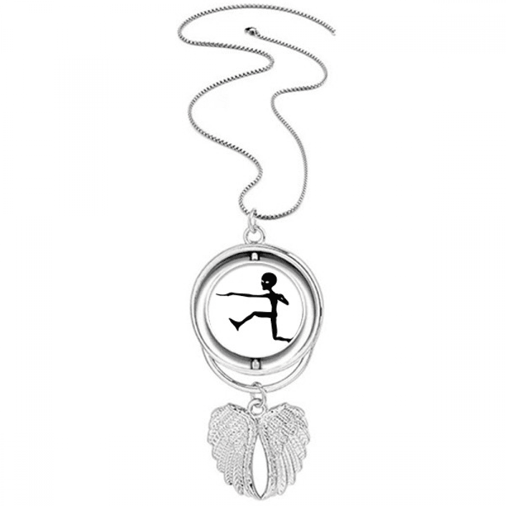 Universe Alien Monster Jumping Alien Pendant Angel Wings Rotating ...