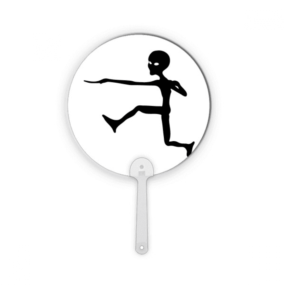 Universe Alien Monster Jumping Alien Plastic Round Handheld Fan ...