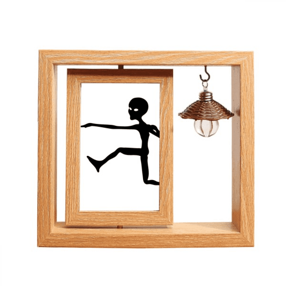Universe Alien Monster Jumping Alien Wooden Rotating Picture Photo ...