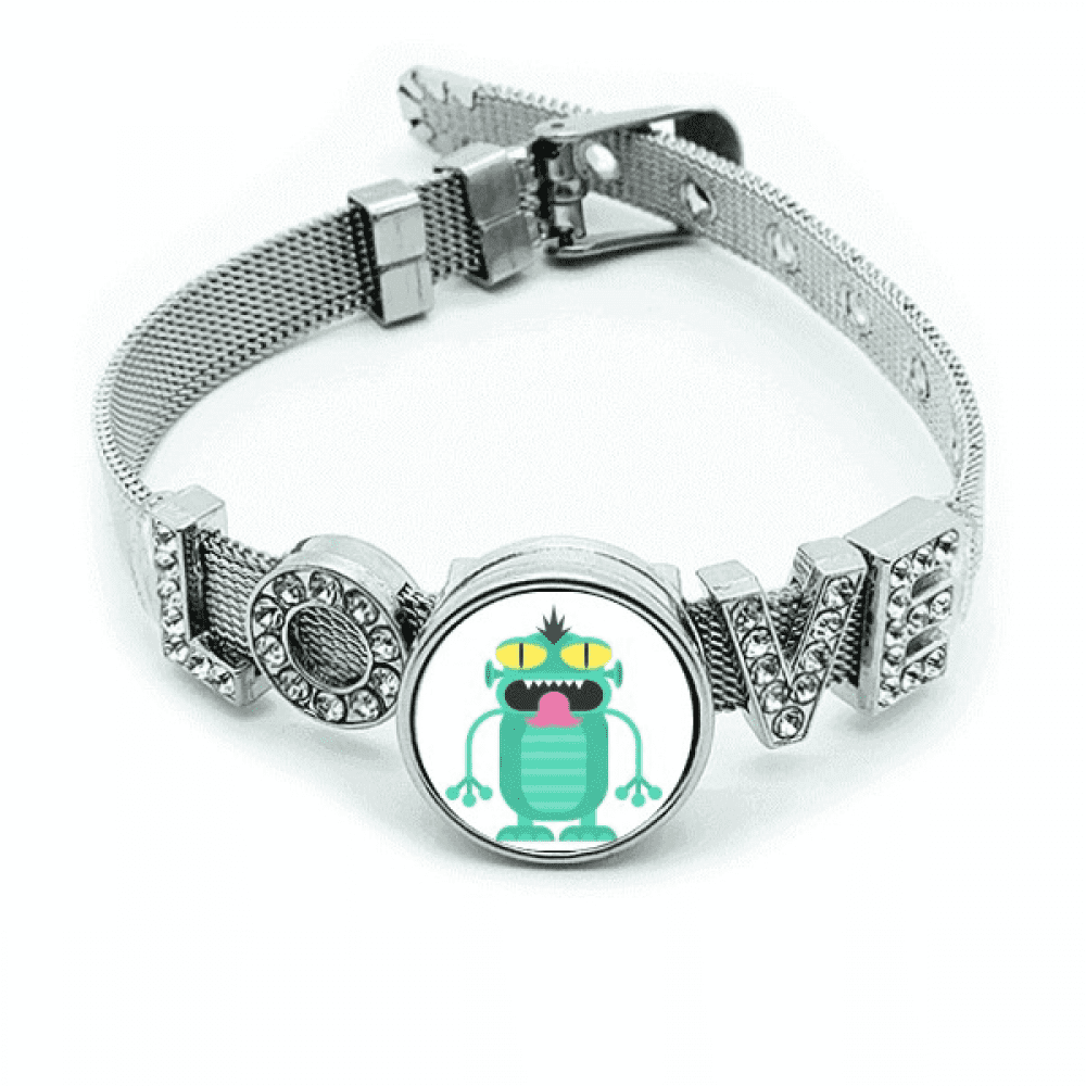 Universe And Alien Alien Creature Bracelet Wristband Crystal Love ...