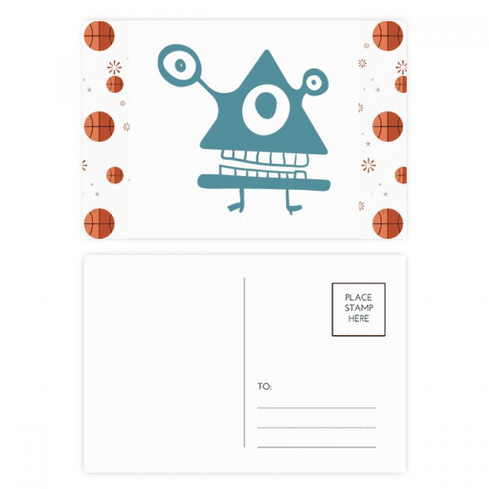 Universe And Alien Cyclops Alien Creature Basketball Postcard Set ...