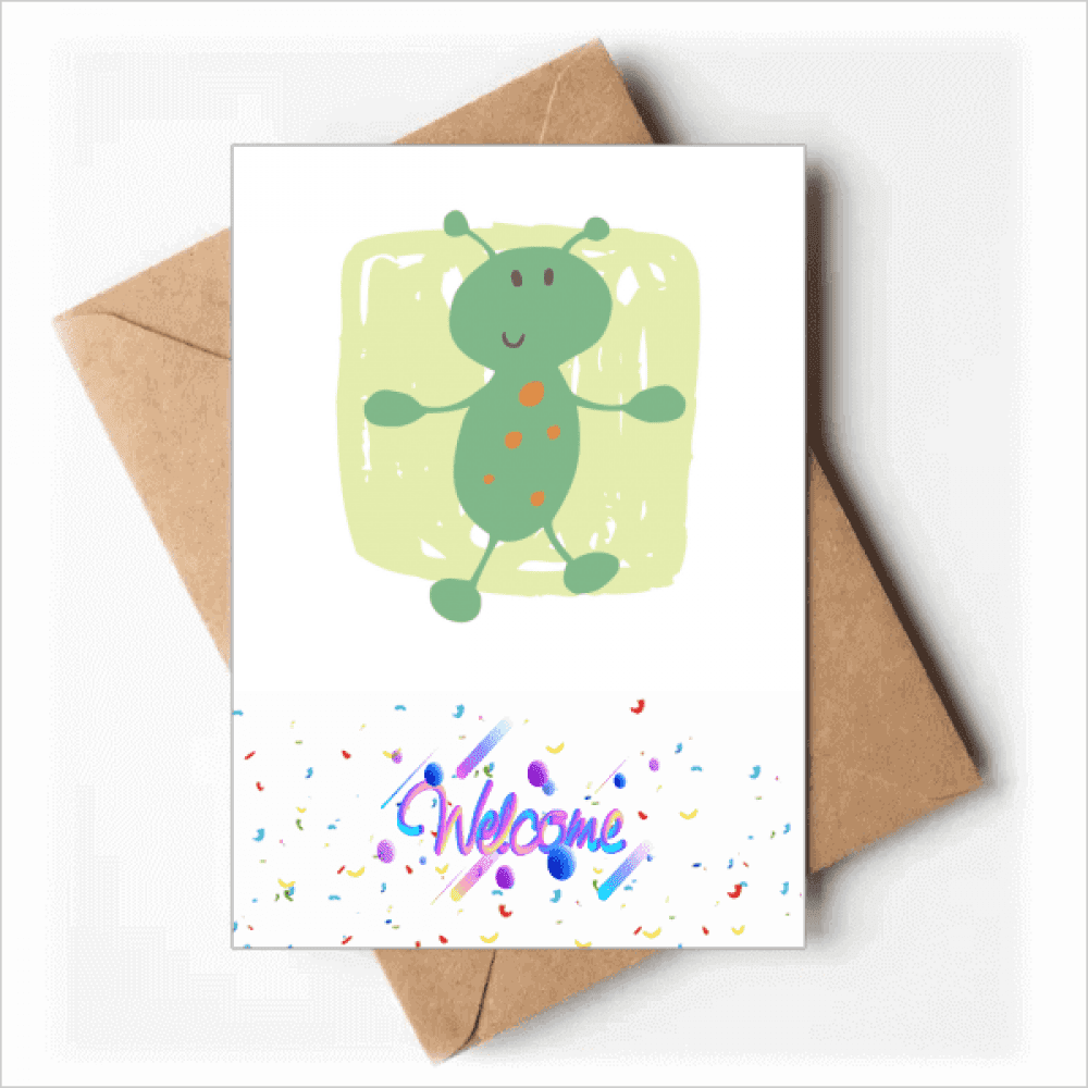 Universe And Alien Graffiti Alien Welcome Back Greeting Cards Envelopes ...