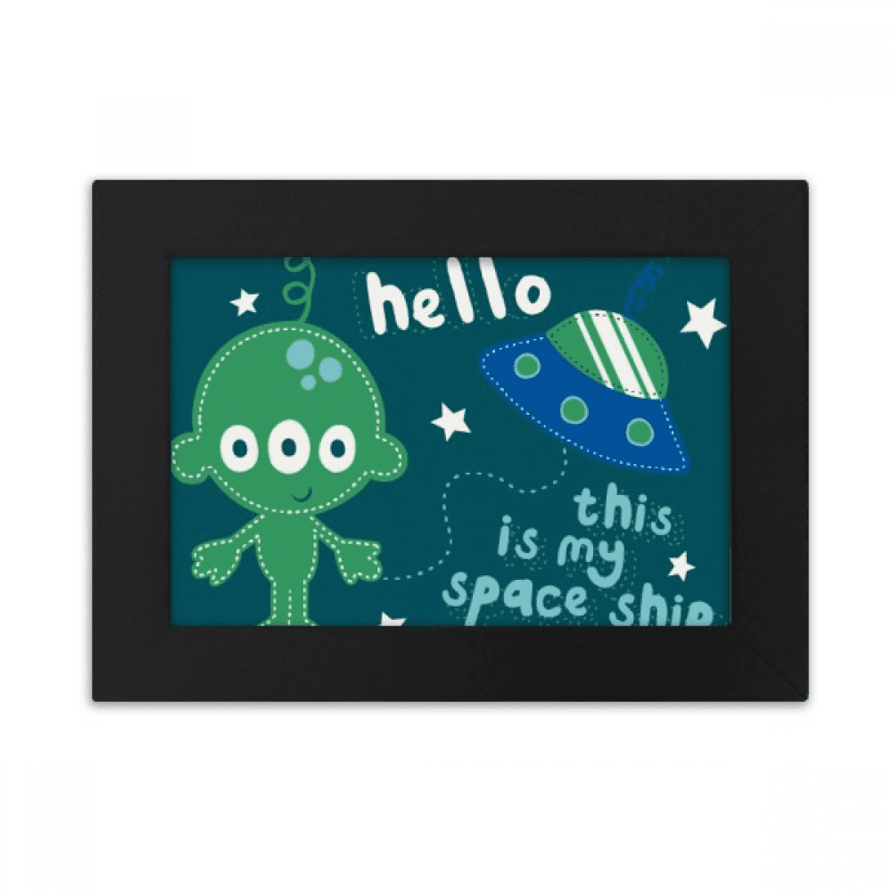 Universe And Alien Hello Alien Desktop Photo Frame Ornaments Picture ...