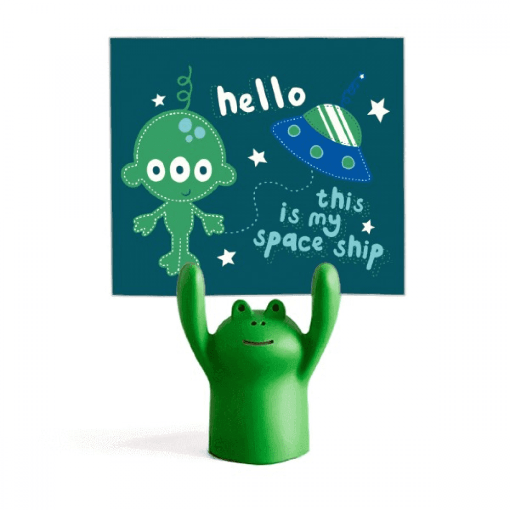 Universe And Alien Hello Alien Memo Holder Cartoon Animal Frog Stand ...