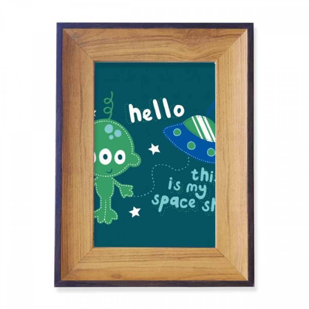 Universe And Alien Hello Alien Photo Frame Exhibition Display Art ...