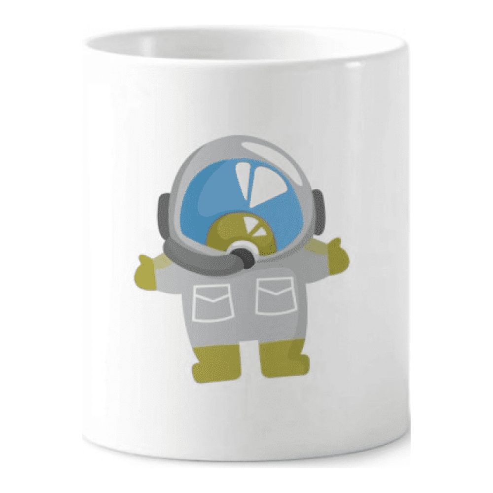 Universe And Alien Lovely Astronaut Toothbrush Pen Holder Mug Cerac ...
