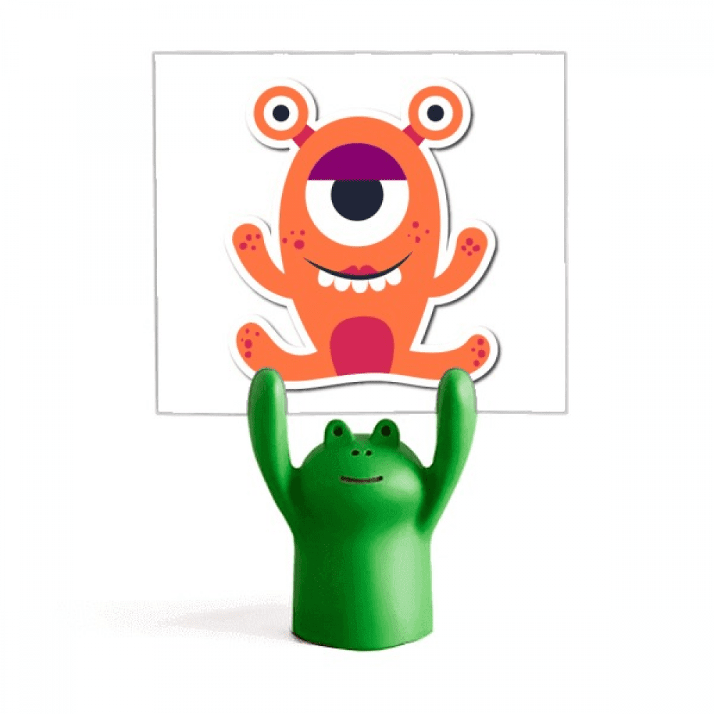 Universe And Alien Orange Monster Memo Holder Cartoon Animal Frog Stand ...