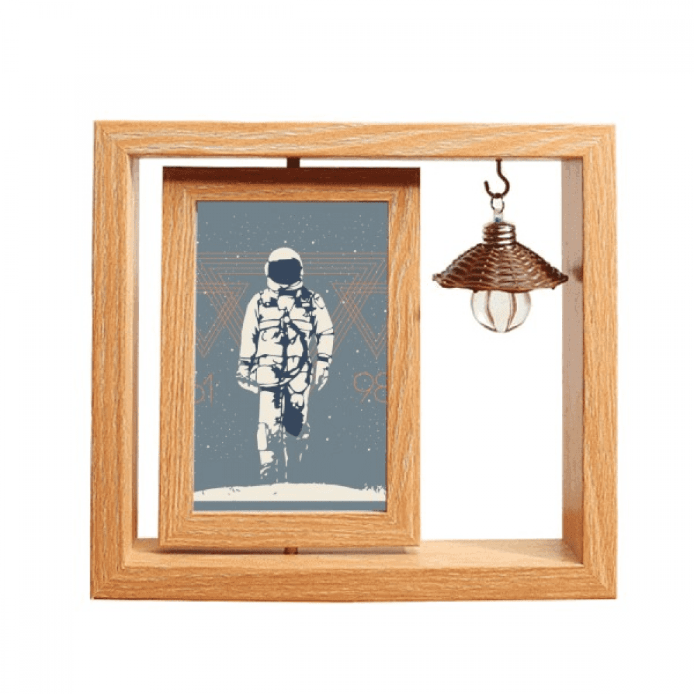 Universe And Alien Spaceman Wooden Rotating Picture Photo Frame 4x6 ...