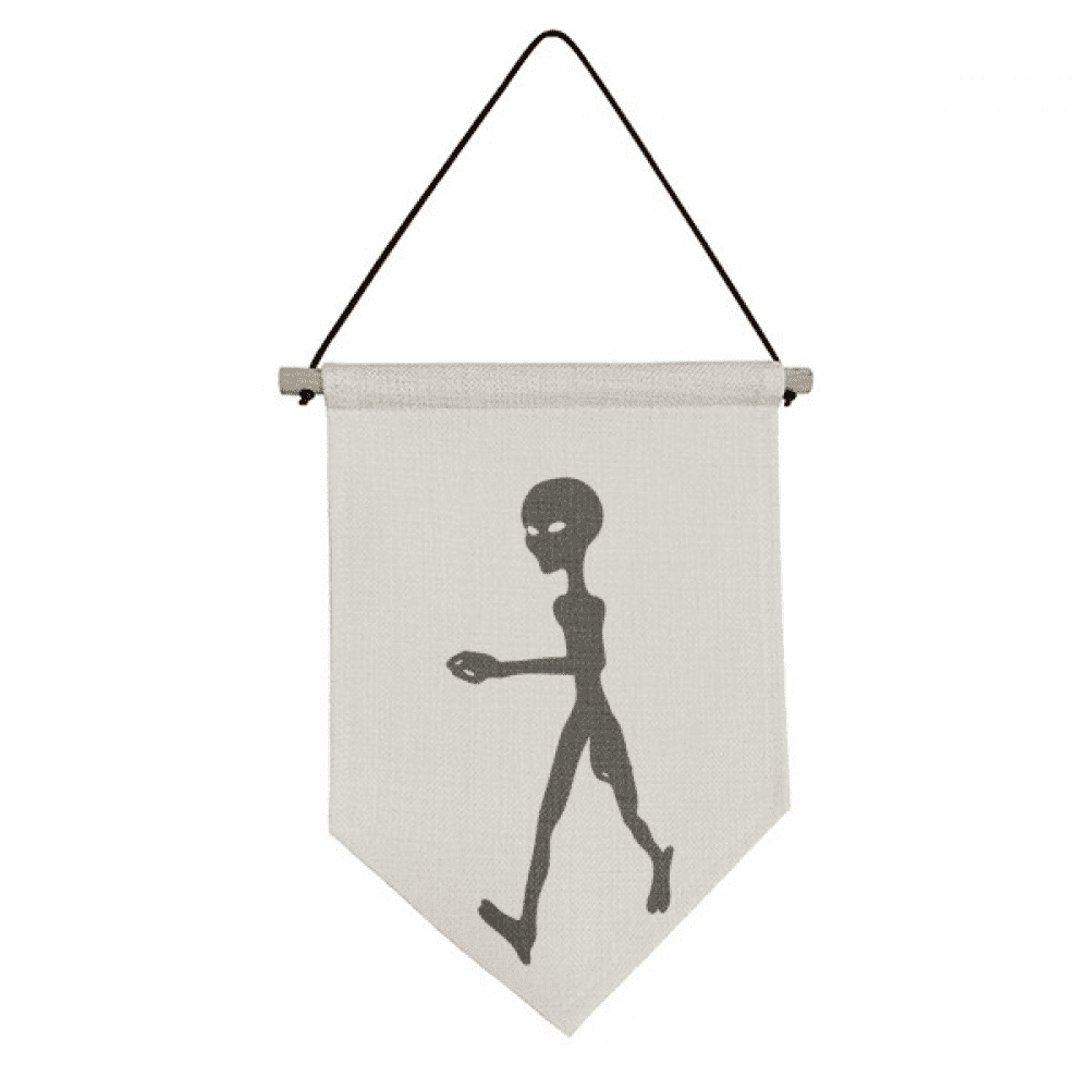 Universe And Space Walking Alien Canvas Flag Hanging Wall Art Decor ...