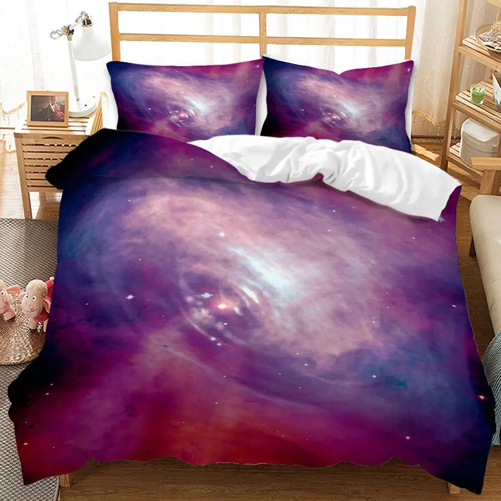 Universe Duvet Cover Galaxy Planet Comforter Cover Universe Outer Space ...