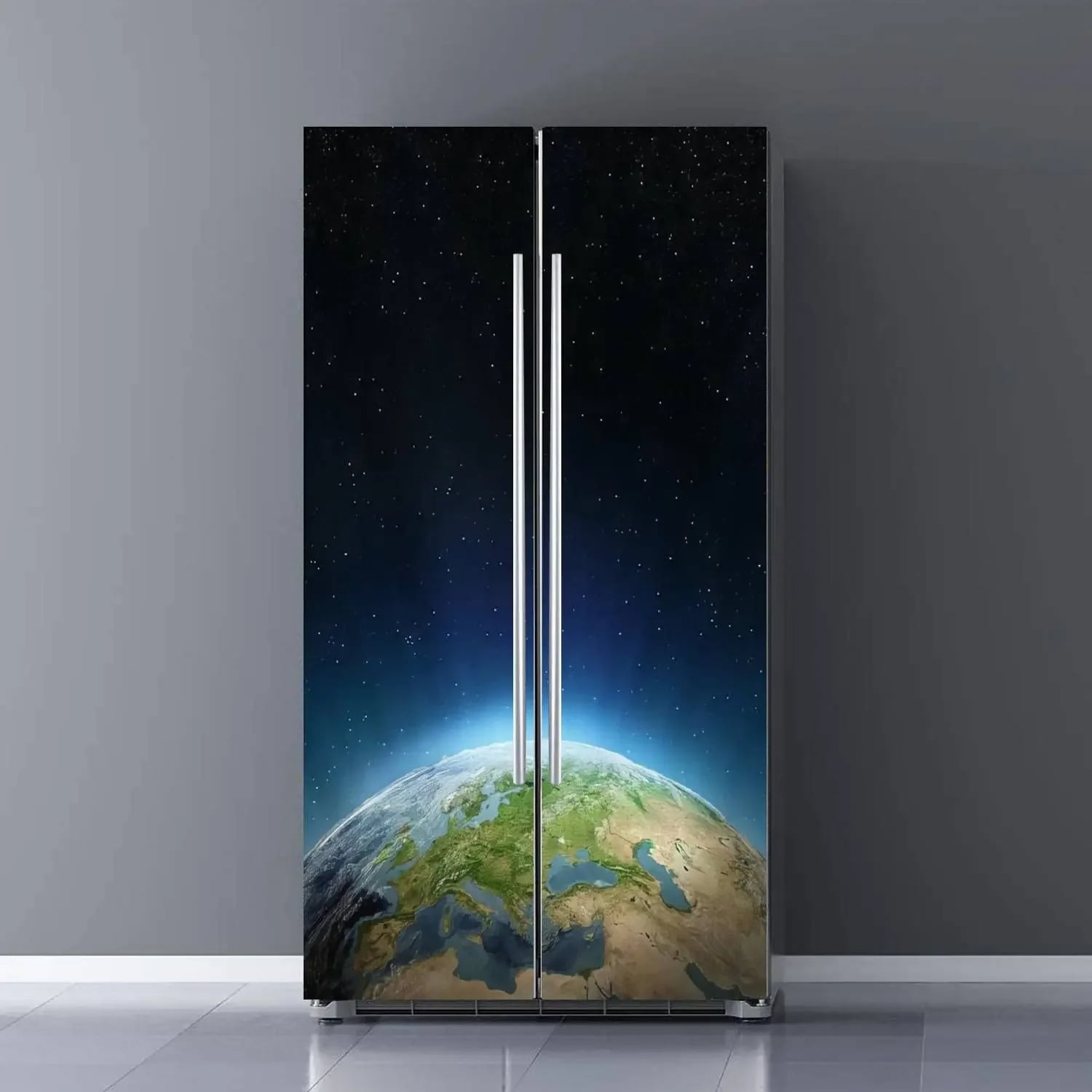 Universe Earth Refrigerator Sticker Self Adhesive Galaxy Outer Space ...