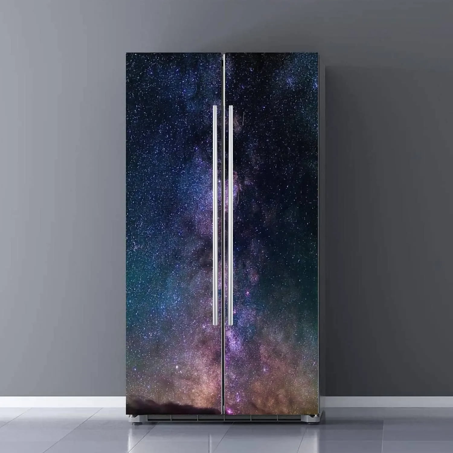 Universe Earth Refrigerator Sticker Self Adhesive Galaxy Outer Space Fridge Sticker Cosmos ...