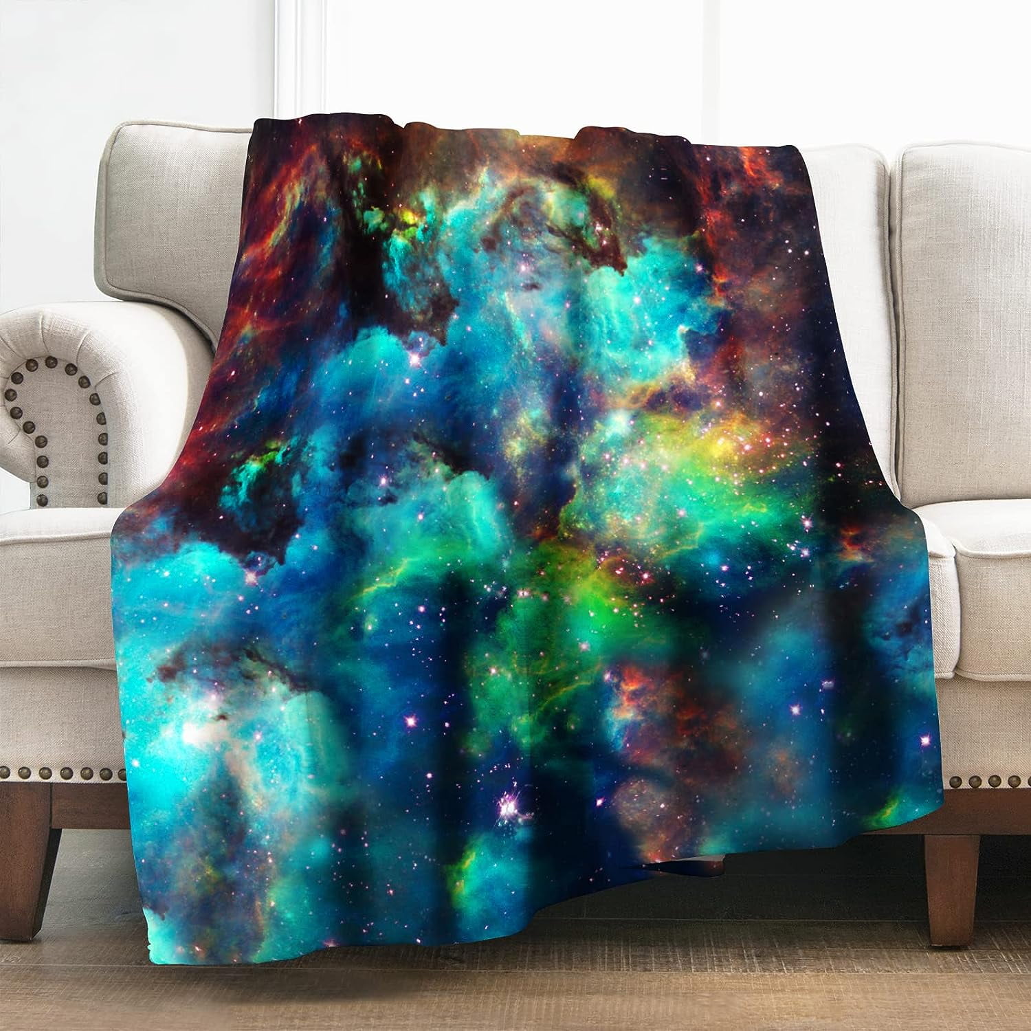 Universe Galaxy Blanket Gifts for Boys Girls Men Decor for Home Bedroom Living Room Lounge Couch ...