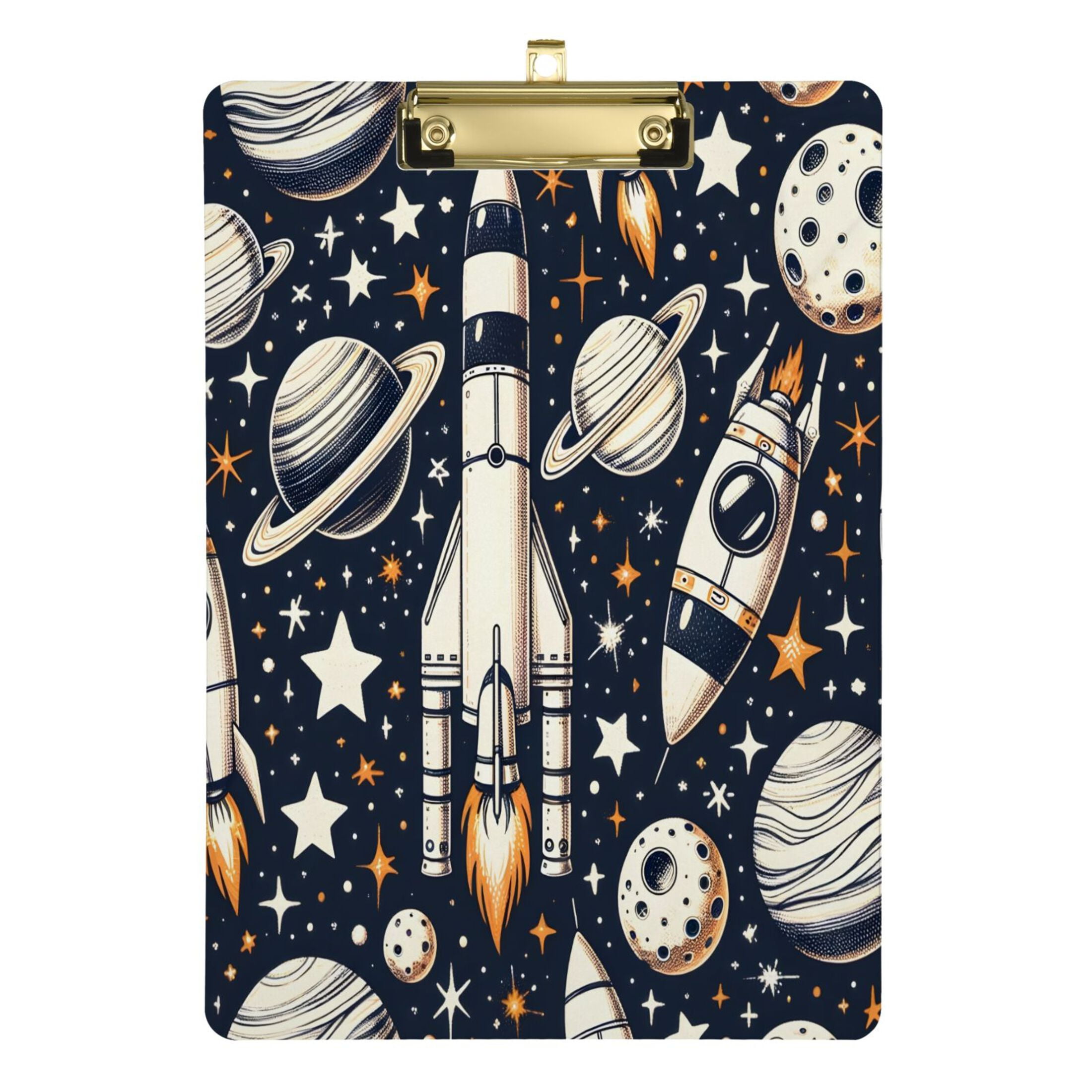 Universe Outer Space Rocket Acrylic Clipboards A4 Standard Letter Size ...