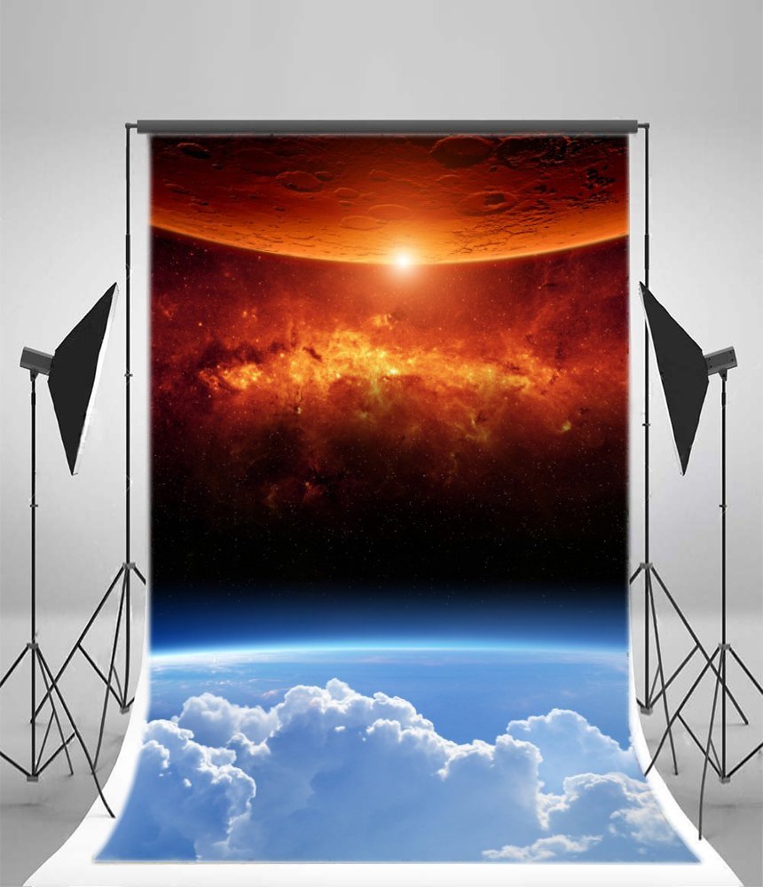 Universe Planet Backdrop 5x7ft Photography Backdrop Outer Space Fantasy ...