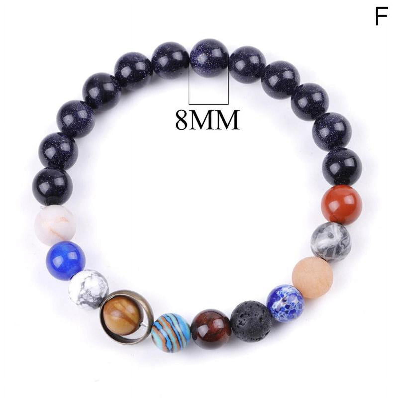 Universe Solar System Galaxy Eight Planets Stone Beads Handmade Gifts ...