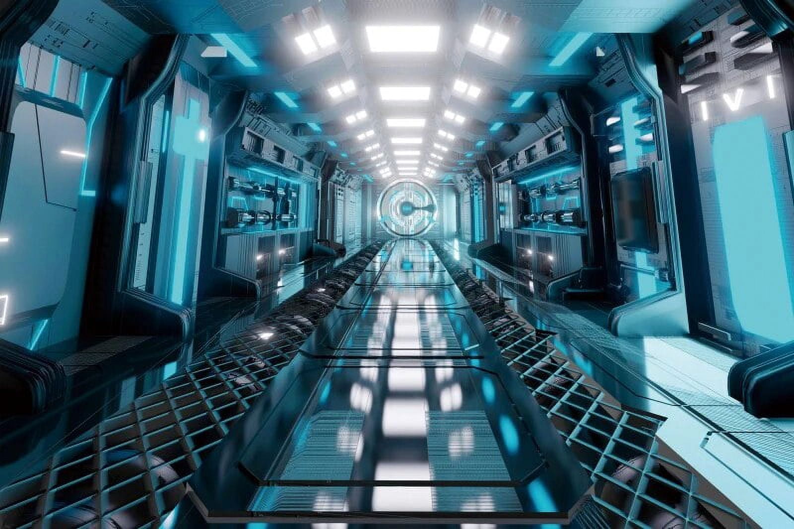 Universe Space Capsule Spaceship Photo Background Baby Shower Kids ...