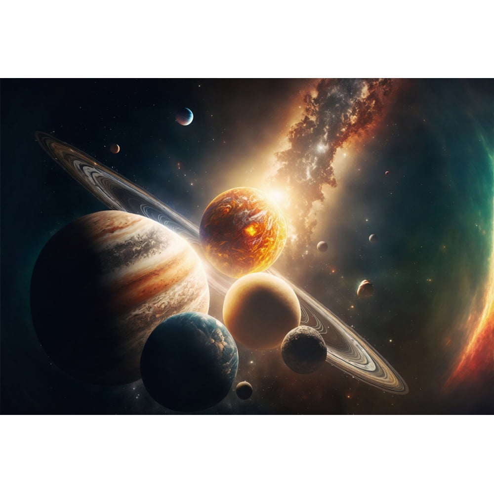Universe Space Photography Background Galaxy Planets Night Starry Sky ...
