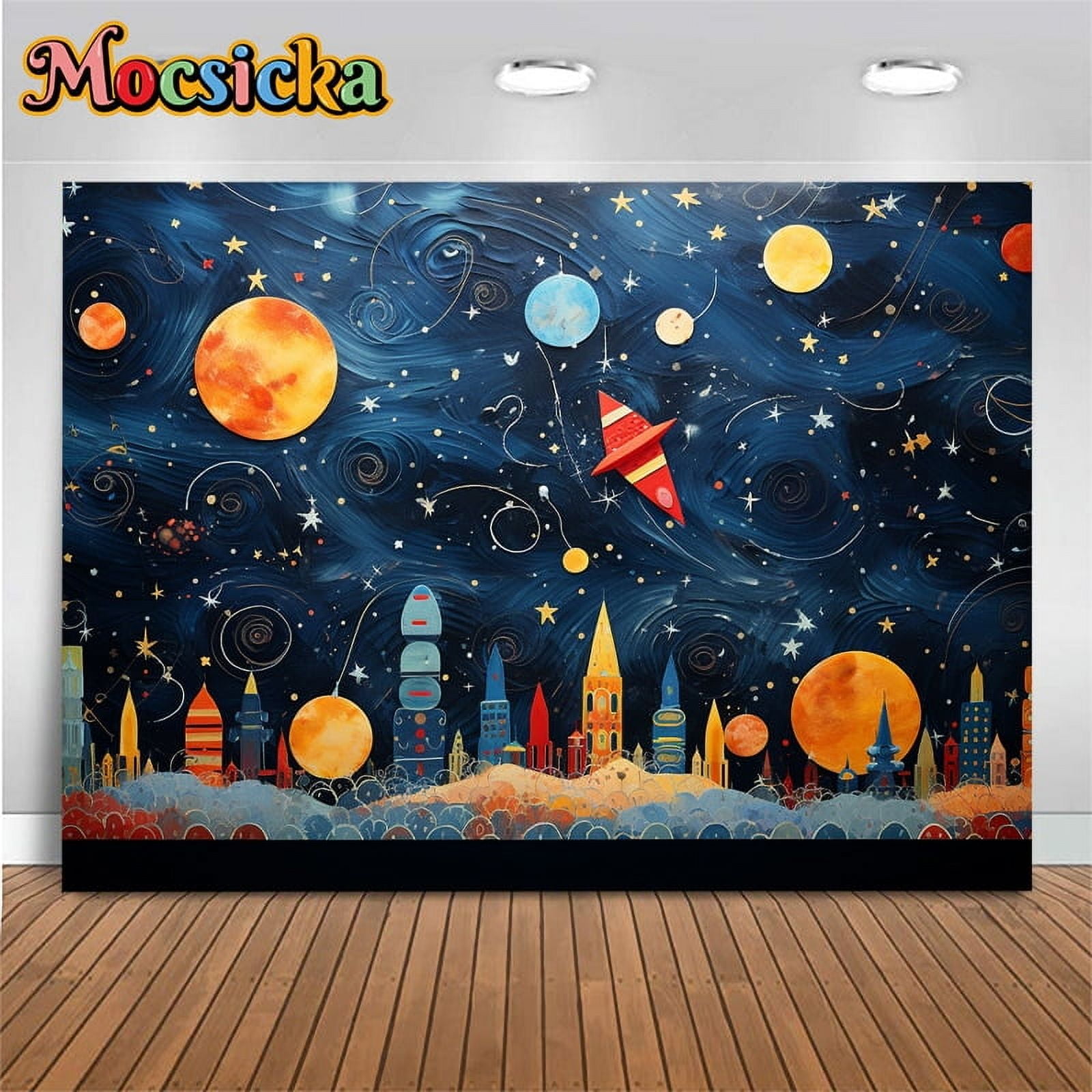 Universe Space Rocket Background Photography Cartoon Spaceship Mars ...