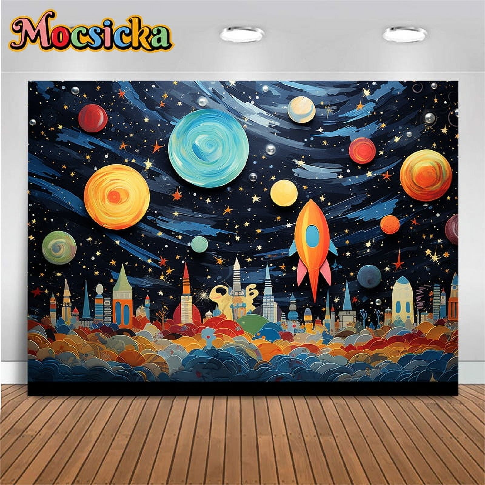 Universe Space Rocket Background Photography Cartoon Spaceship Mars ...
