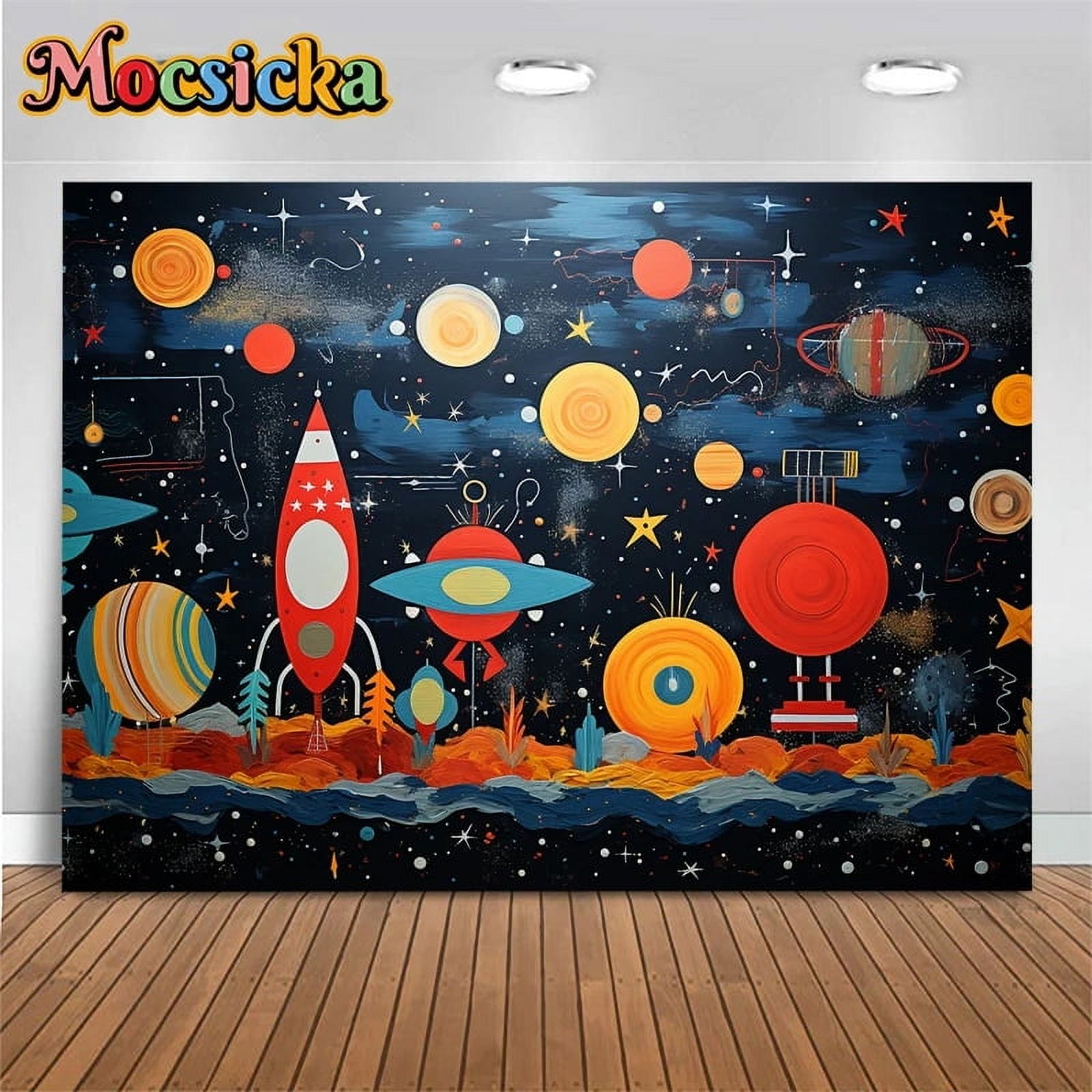 Universe Space Rocket Background Photography Cartoon Spaceship Mars ...