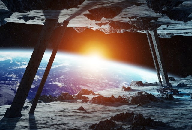 Universe Space Station Photography Background Photozone Kids Birthday ...