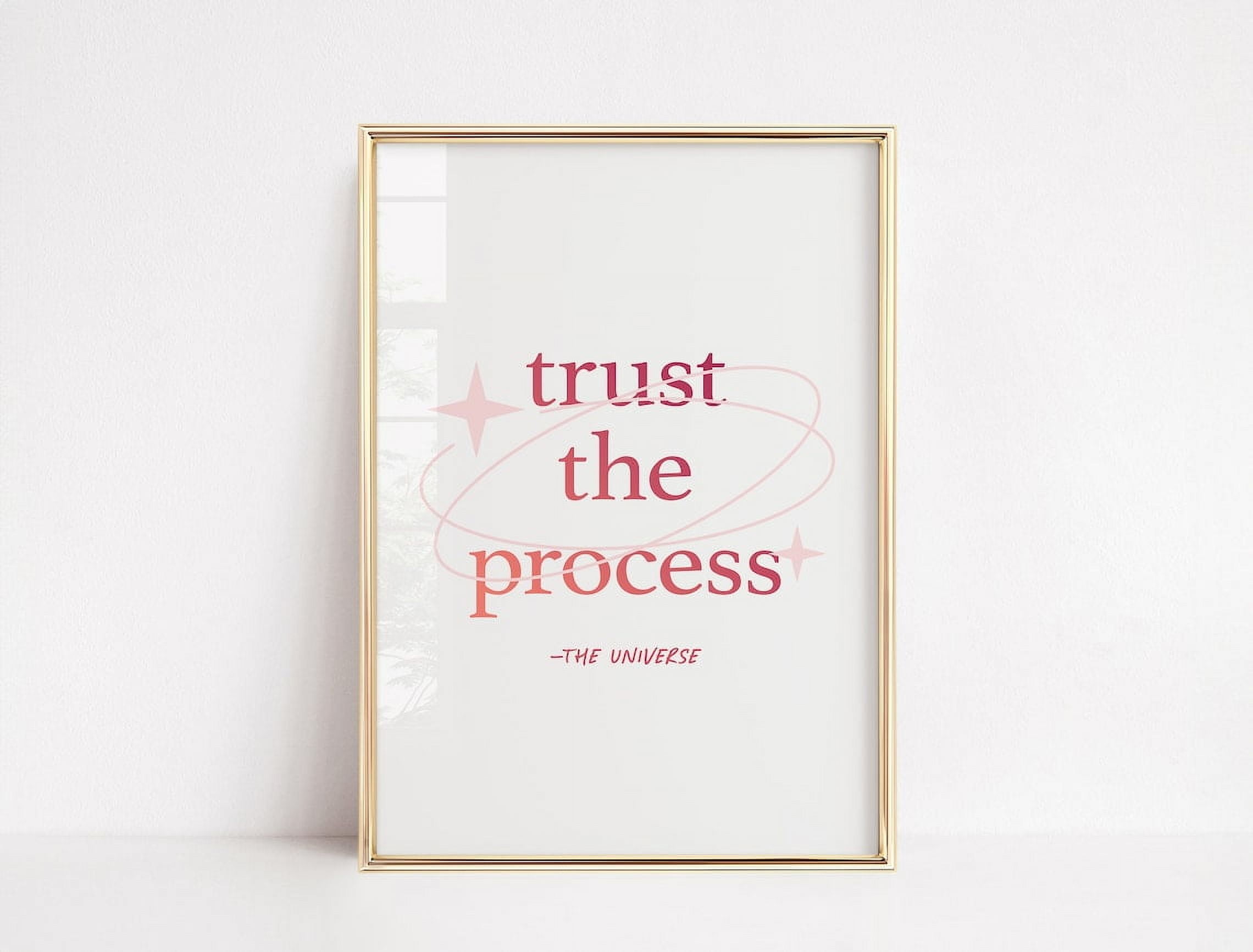 Universe Spiritual, Trust The Process Poster, Home Decor, Spiritual Art, College Dorm ...