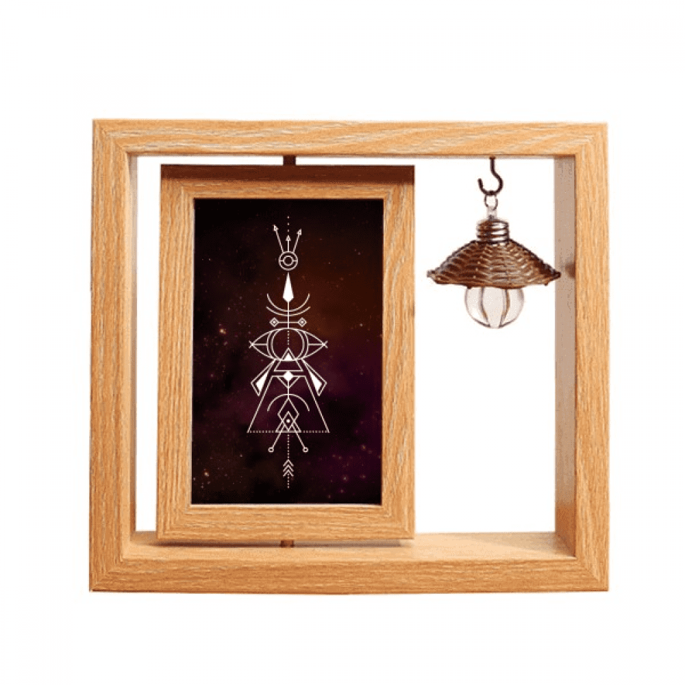 Universe Symbol Totem Pattern Geometry Wooden Rotating Picture Photo ...
