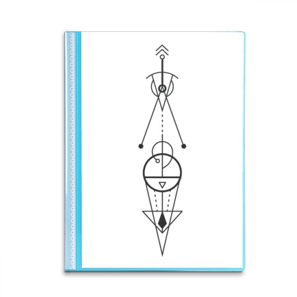 Universe Totem Geometry Alien Triangle Book Sheet Protectors Portfolio ...