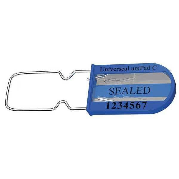 Universeal Padlock Seals,Blue,Acrylic,PK50 UPAD-C BLUE50 - Walmart.com