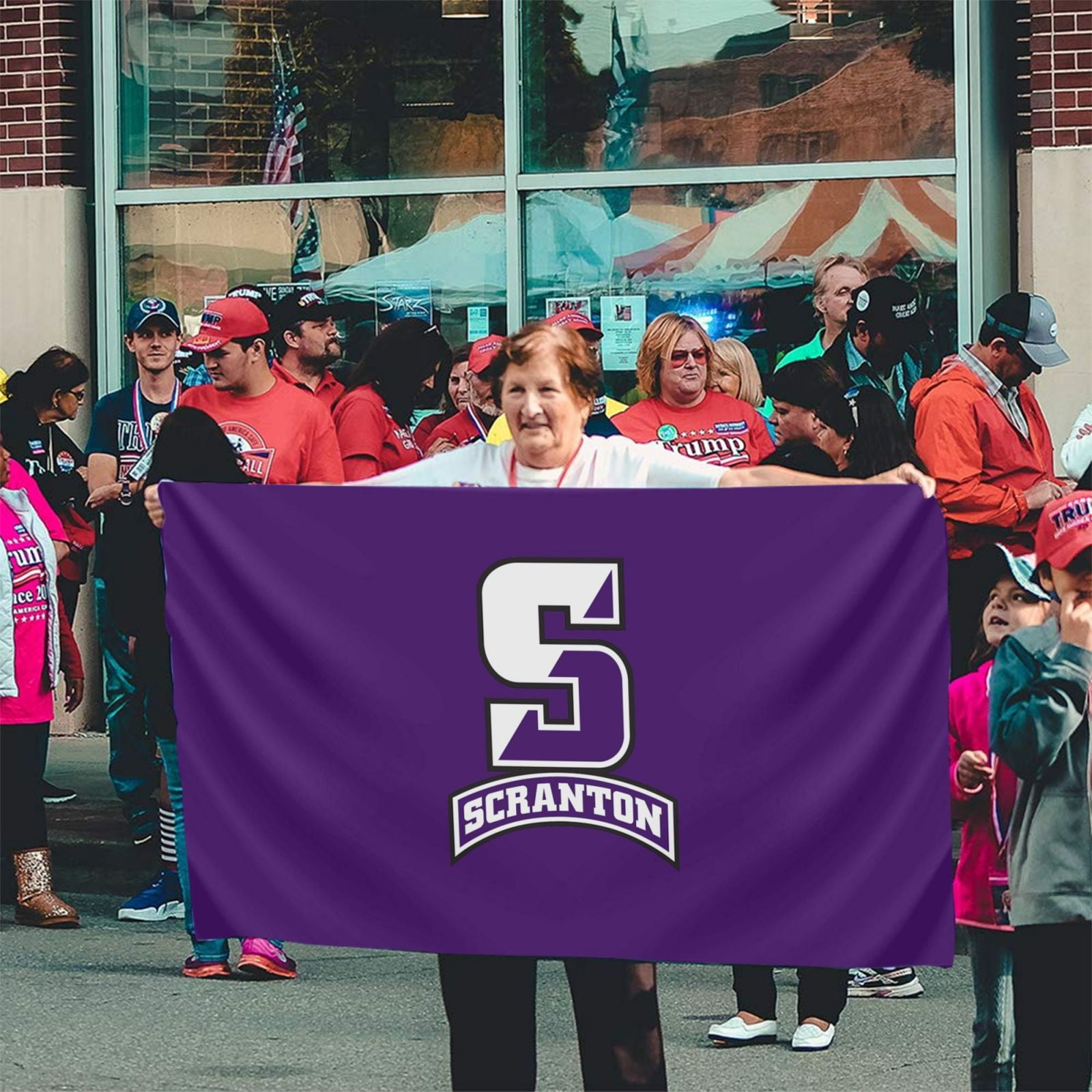 University A Of Scranton Logo Flag 3x5 Ft Holiday Banner Garden Yard ...