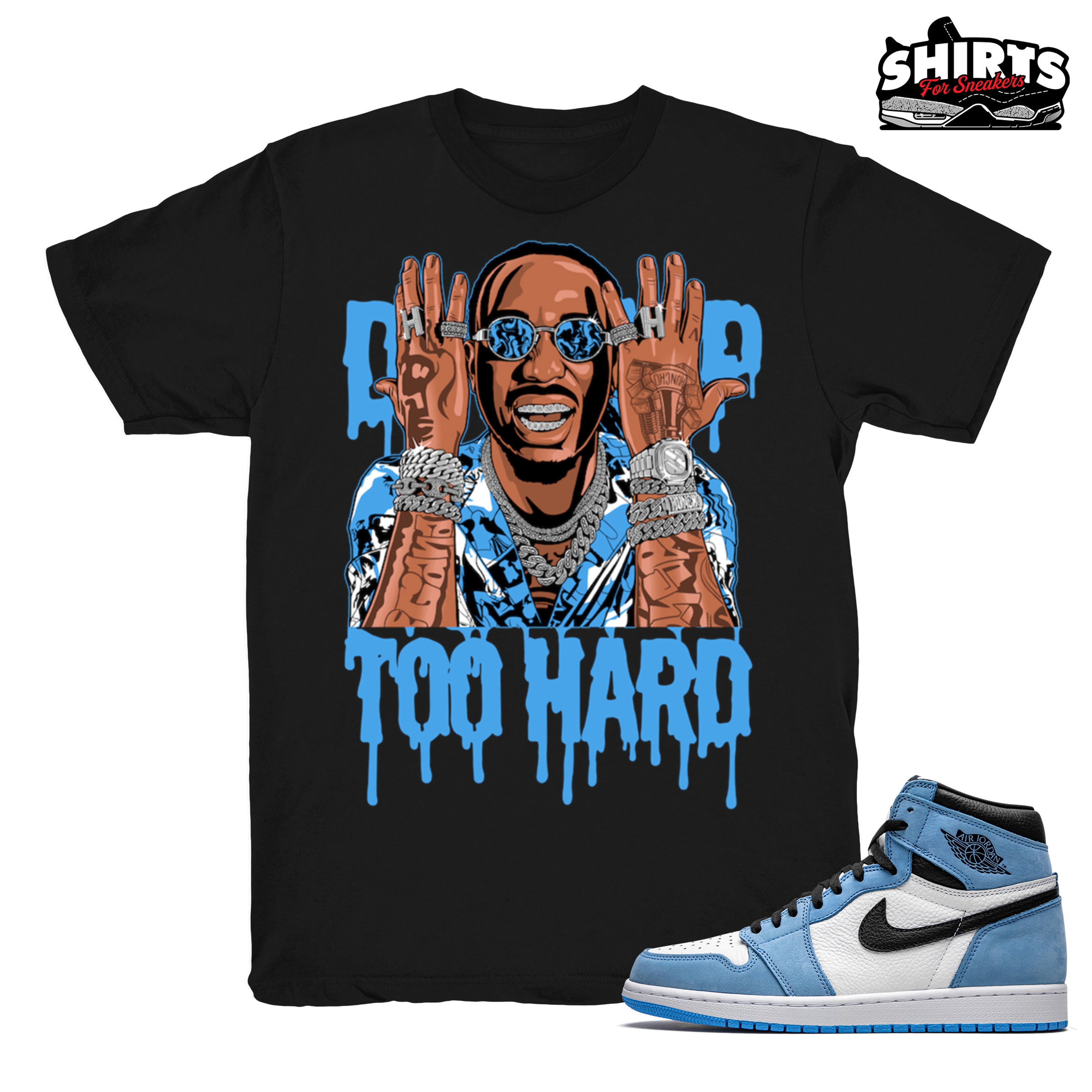 University Blue 1 shirt | Drip Too Hard - Retro 1 OG High University ...