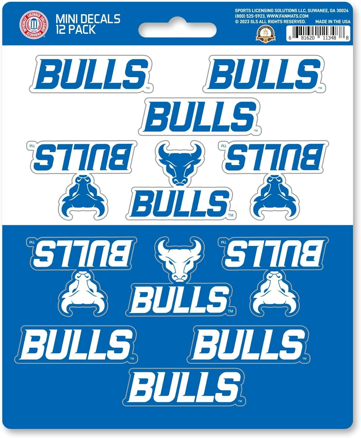 University at Buffalo Bulls 12-Piece Mini Decal Sticker Set, 5x6 Inch ...