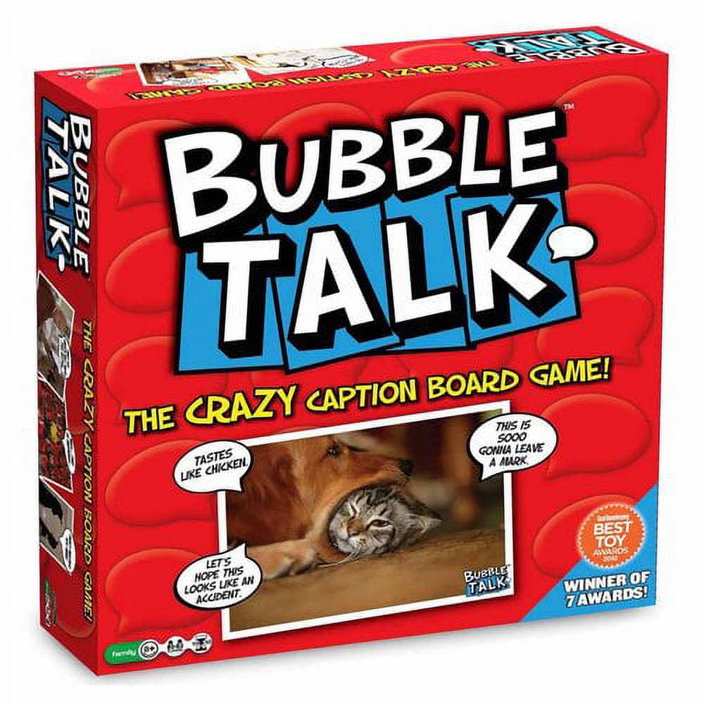 University Games Bubble Talk Family Caption Board Game for 3 to 8 ...