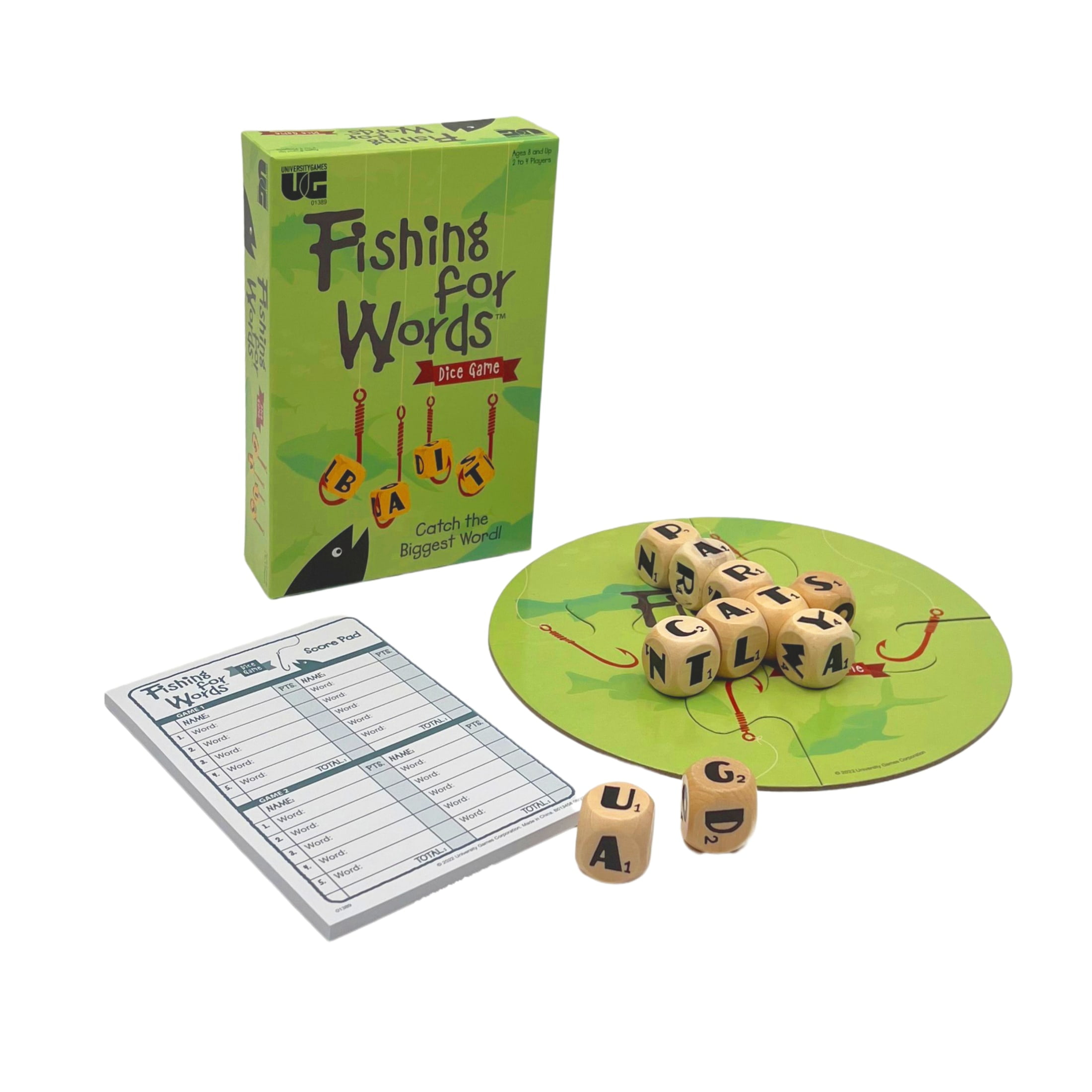 University Games Fishing FOr Words Dice Game - Walmart.com