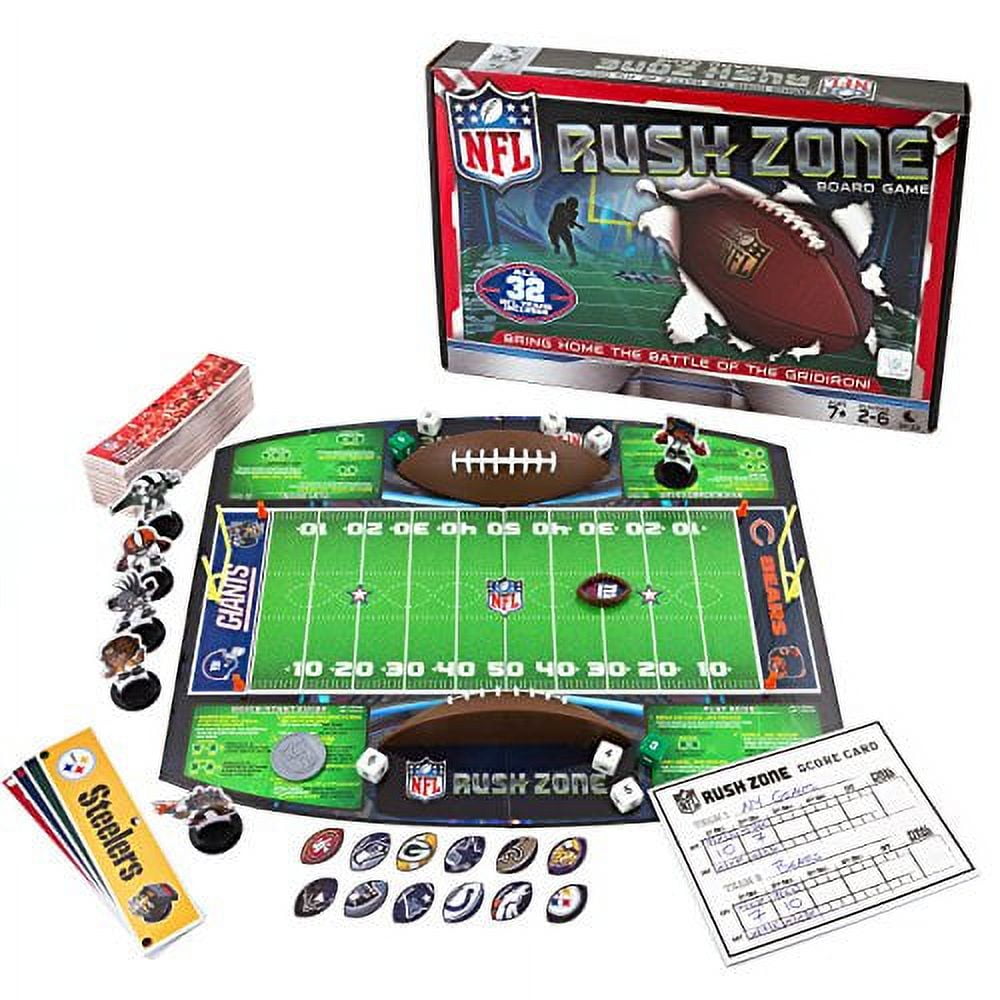 University Games NFL Rush Zone Board Game, Kids & Family Games, 2–6 ...
