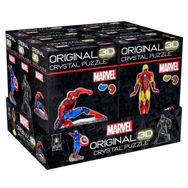 University Games Puzzle 3D Crystal MARVEL PDQ Assortment Toy Set, Pack ...