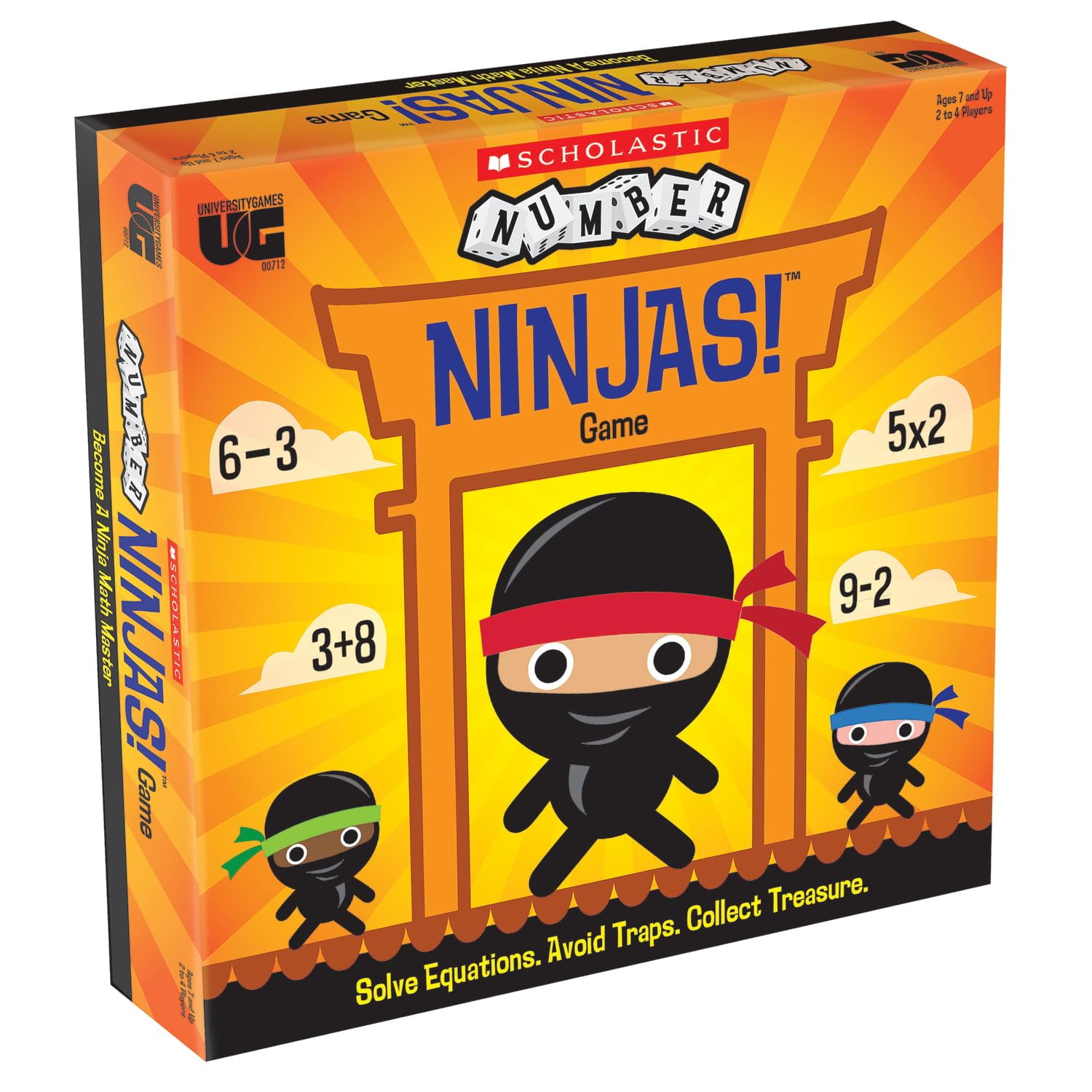 University Games | Scholastic Number Ninjas Math Master Board Game ...