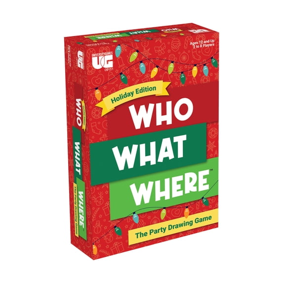 University Games Who What Where: The Party Drawing Game - Holiday ...