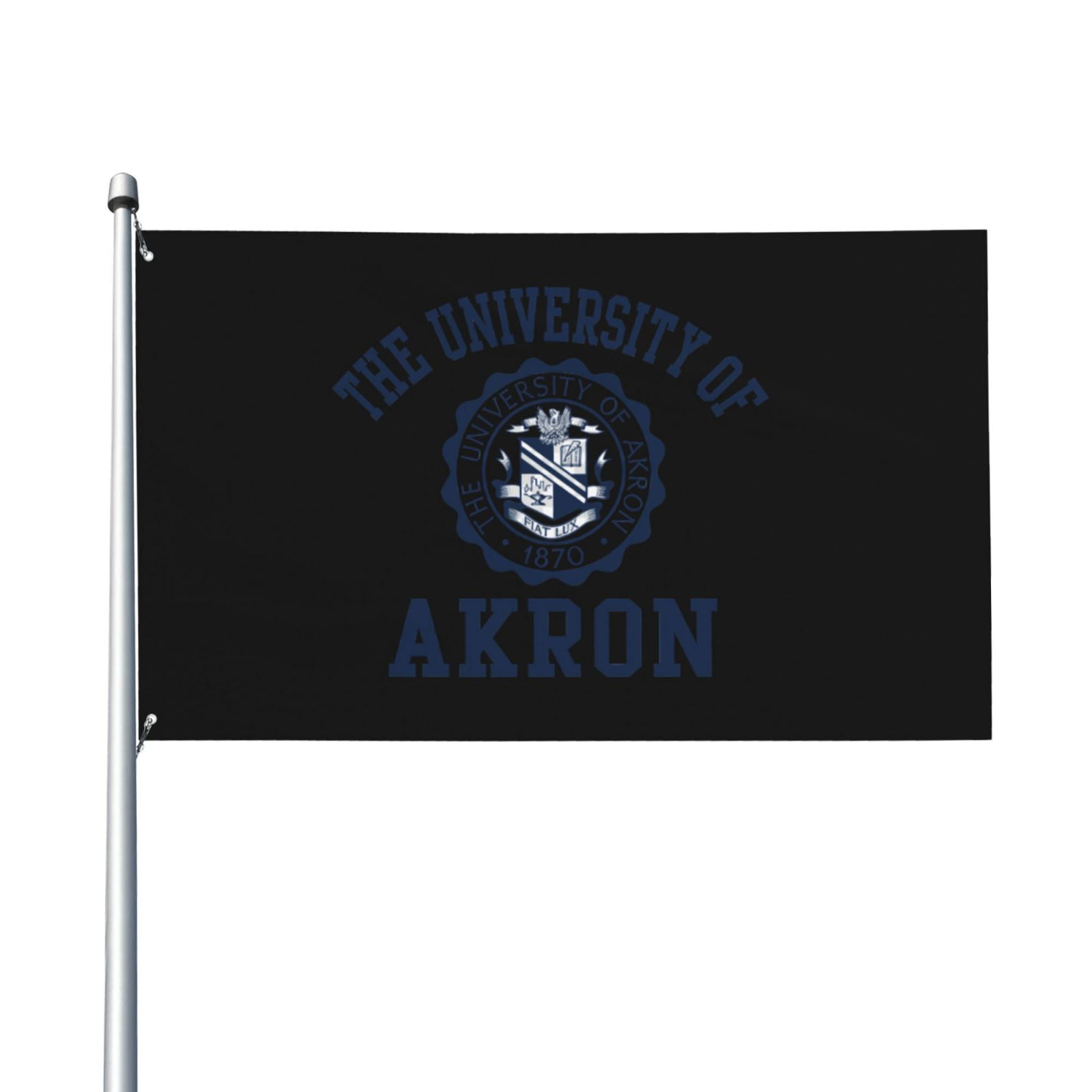 University Of Akron Flag 3x5 Outdoor ,Sewn Stripes, Stronger Brass ...