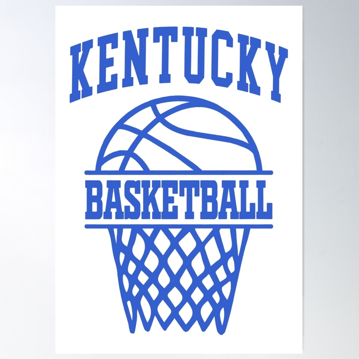 University Of Kentucky Basketball Poster Wall Art, Modern Wall Decor ...