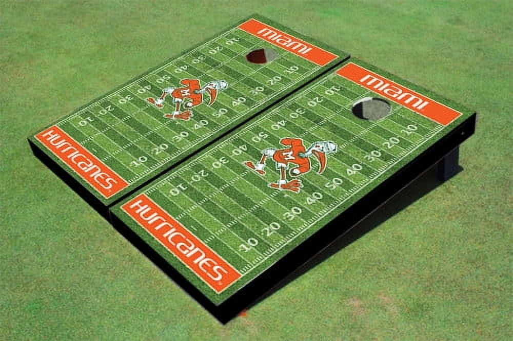 University Of Miami "Sebastian The Ibis" Orange Matching Football Field ...