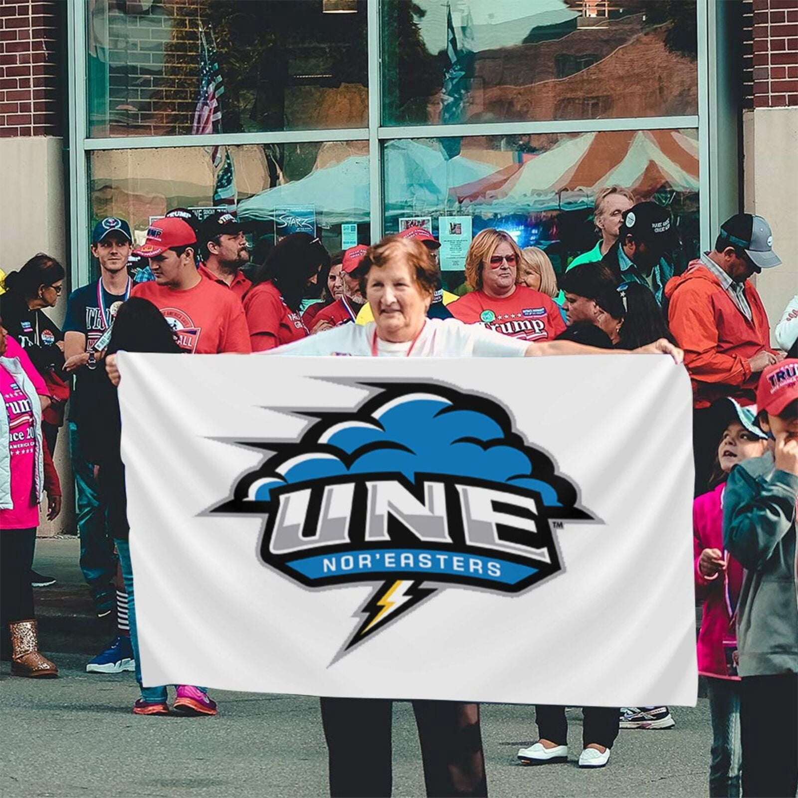 University Of New England Logo Flag 3x5 FT Holiday Banner Garden Yard ...