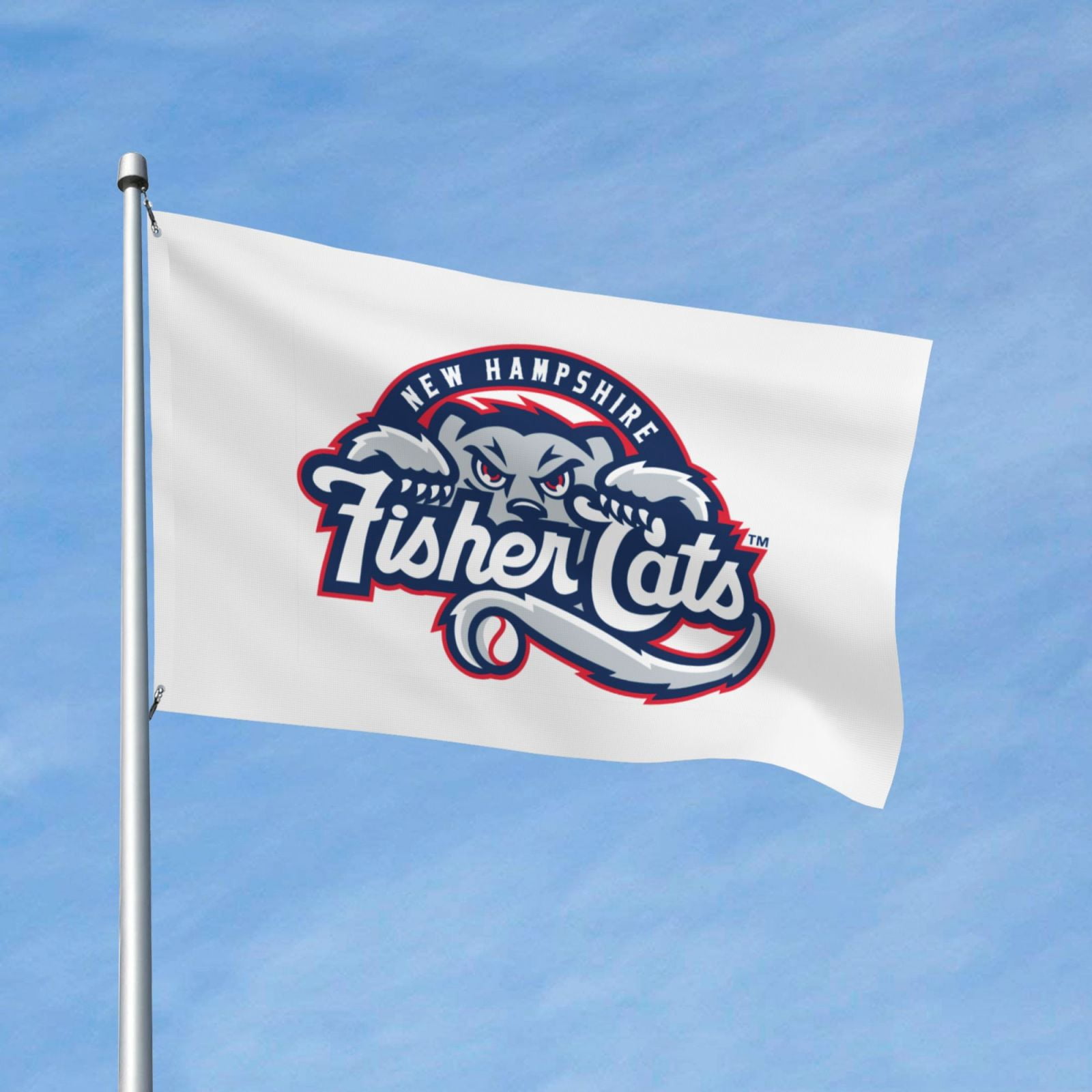 New Hampshire Fisher Cats Banner 3x5 Ft Flag,Double Sided Printed Flag ...