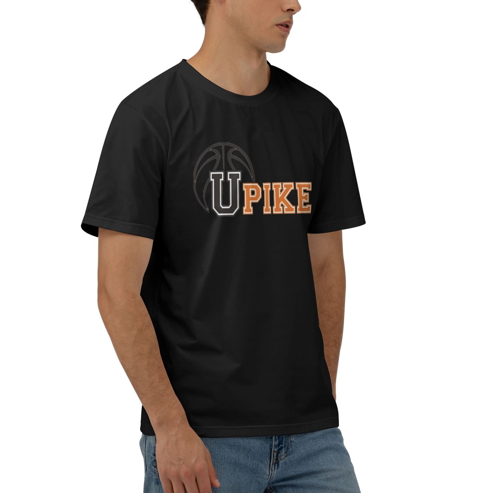 University Of Pikeville Logo Men'S 170g Combed Cotton Short Sleeve T ...