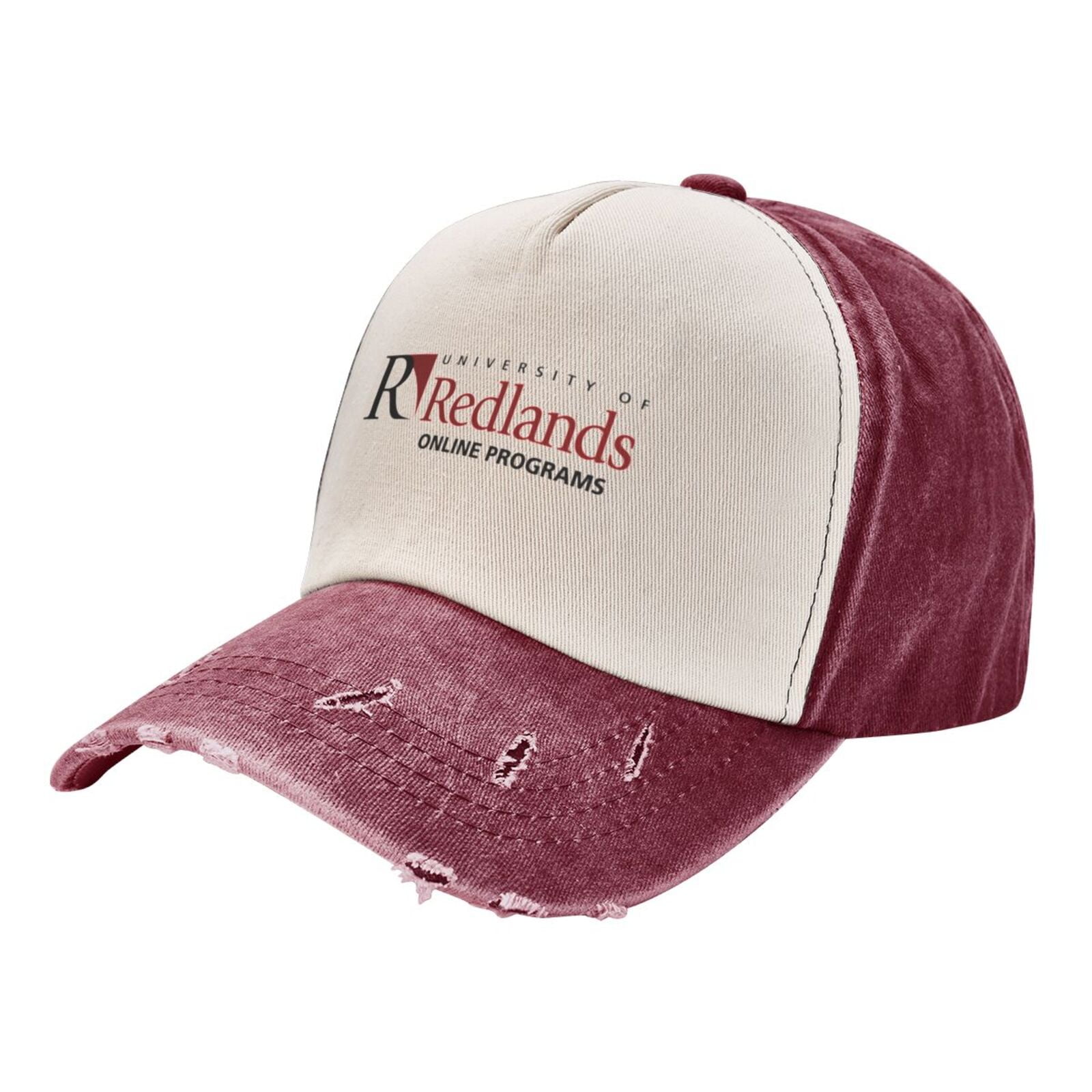 University Of Redlands Logo Cowboy Collision Color Washed Baseball Cap ...