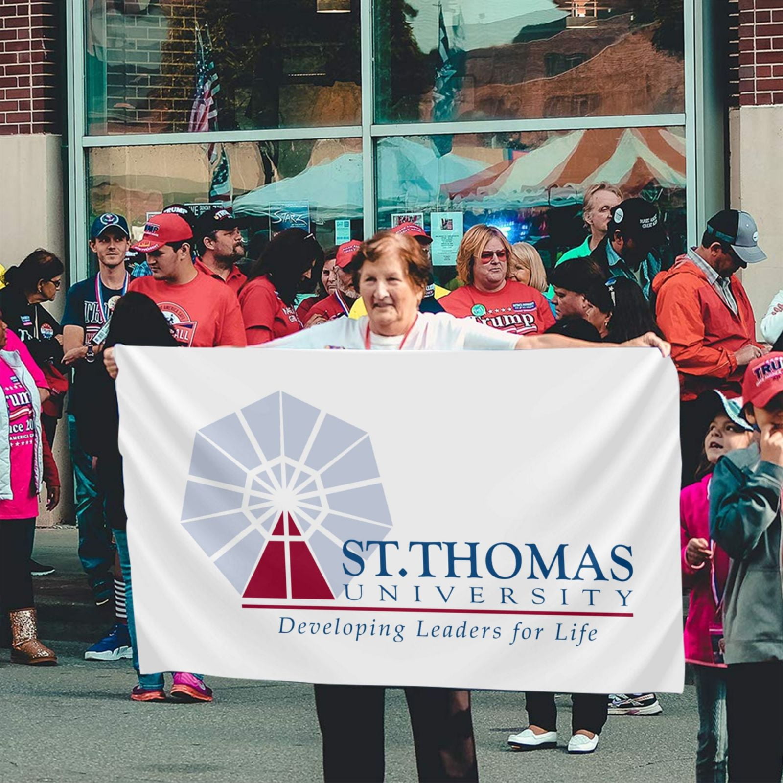 University Of St Thomas Logo Banner Breeze Flag Outdoor Flags Home Flag Garden Flag 3 'X 5' Ft ...