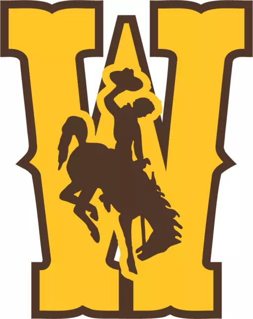 University Of Wyoming Cowboys W Logo Sticker Baseball Sticker, Football ...